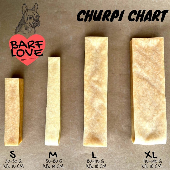 CHURPI himalájai sajt rágócsont kutyáknak, kaporral - M, BARF LOVE